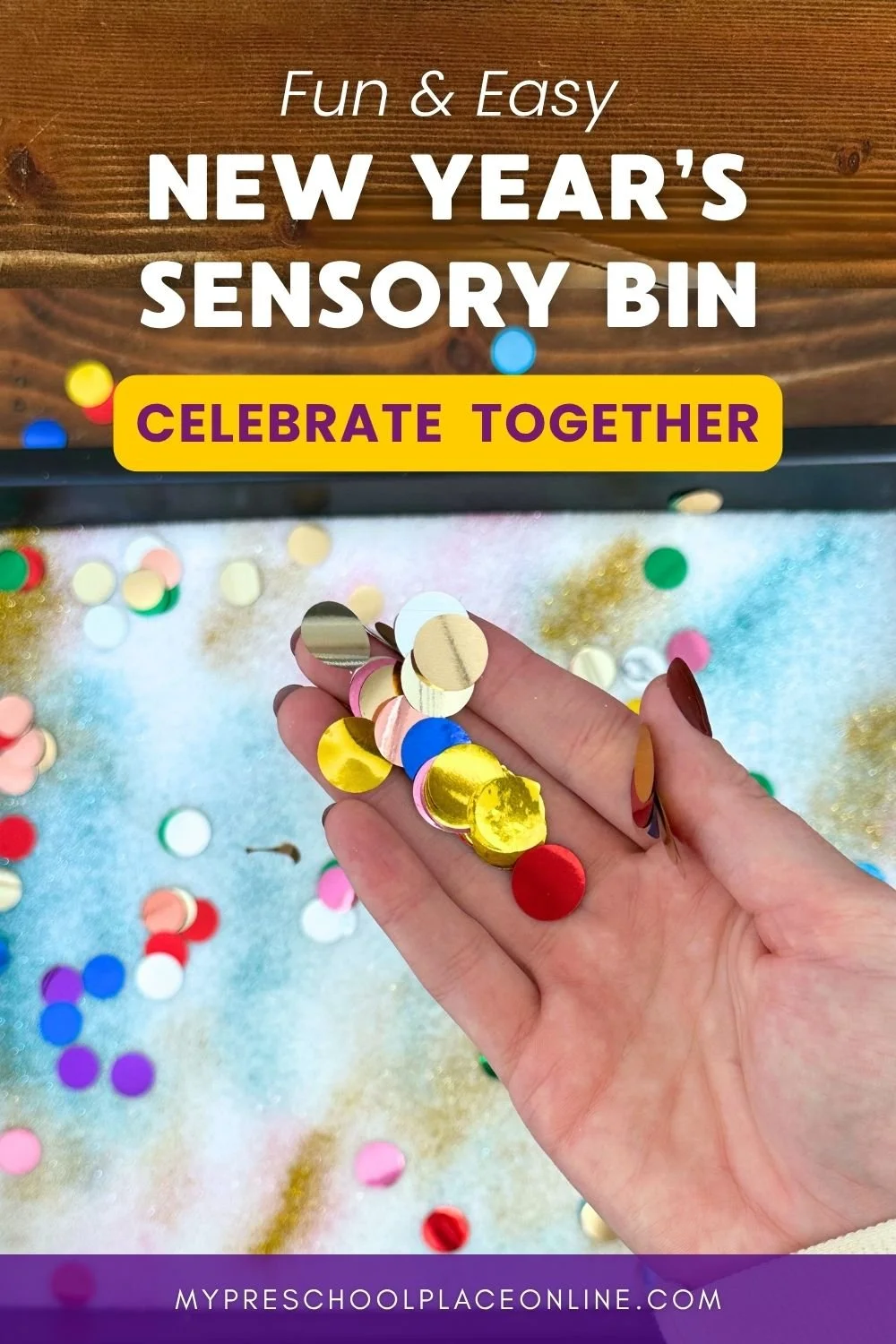 New Years Sensory Bin — My Preschool Place