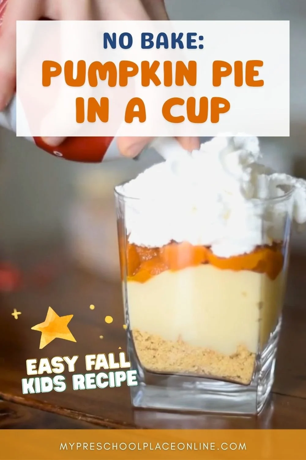 Pumpkin Pie in a Cup Thanksiving Cooking Activity — My Preschool Place
