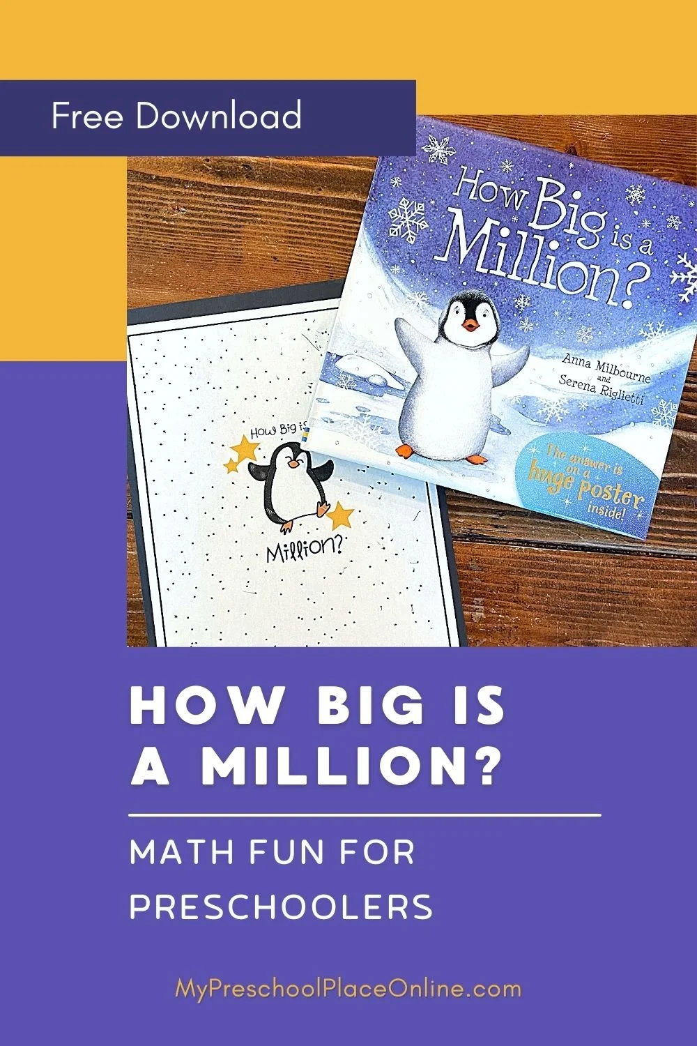 How Big is a Million Preschool Math Activity [free download] — My ...