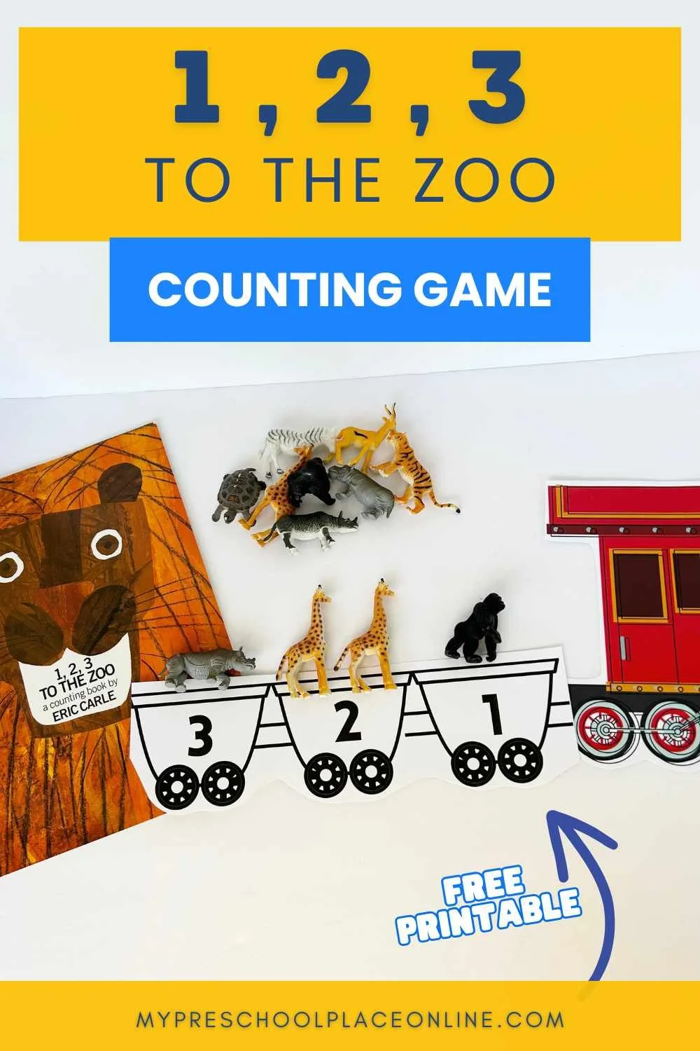 1, 2, 3, To The Zoo Math Activity for Preschoolers [free download] — My ...