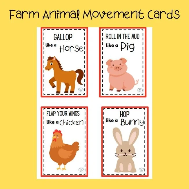 Farm Animal Movement Game — My Preschool Place