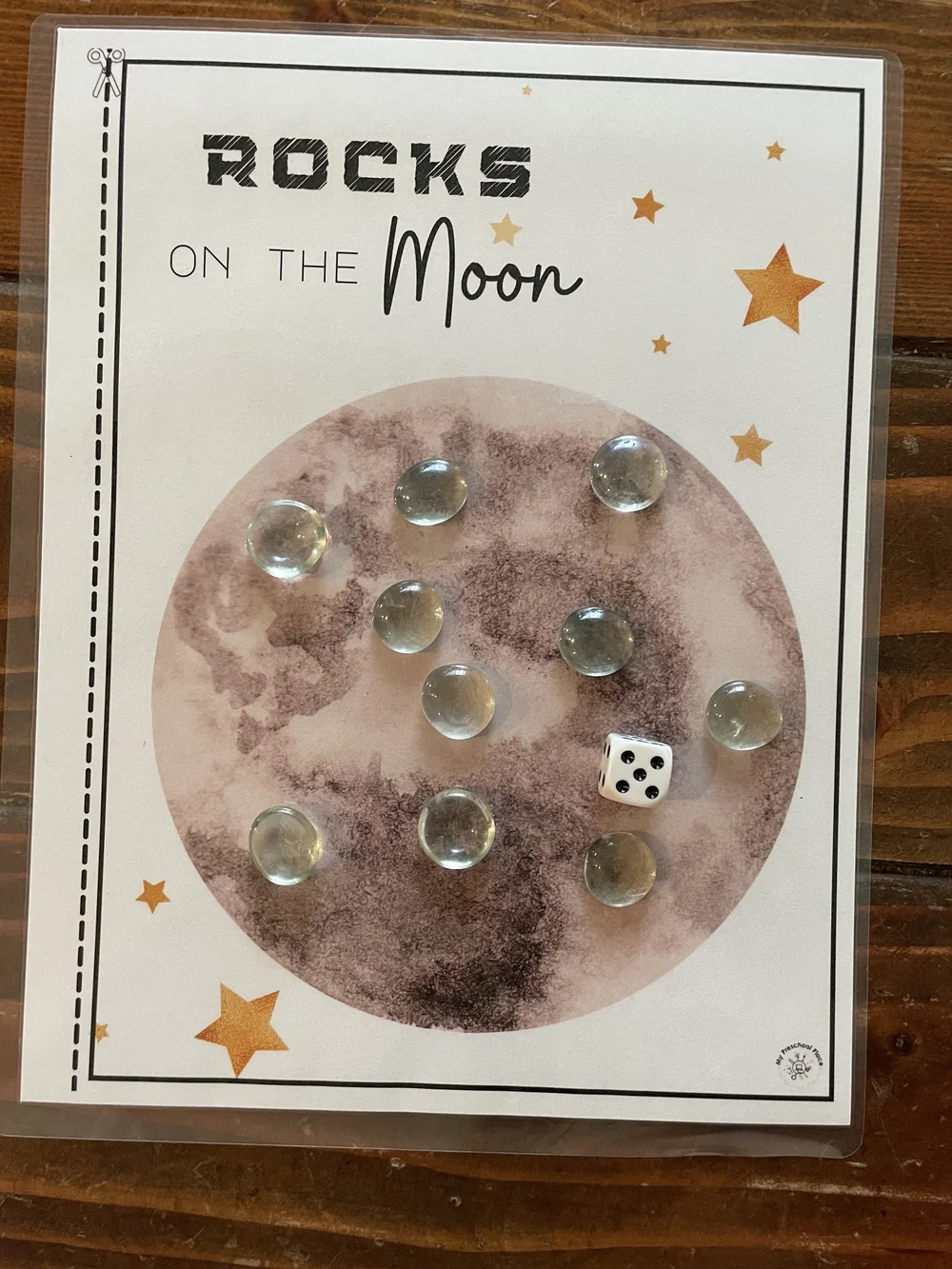 Moon Rock Preschool Math Game and Free Download — My Preschool Place