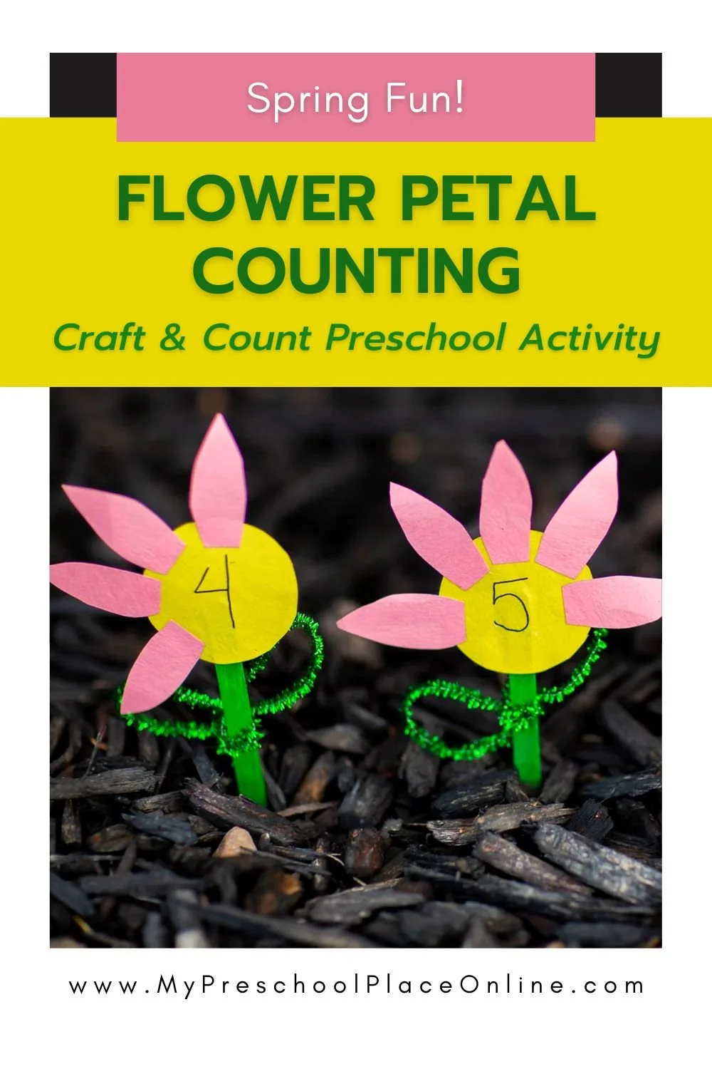 Springtime Kid’s Activity: Petal Counting! — My Preschool Place