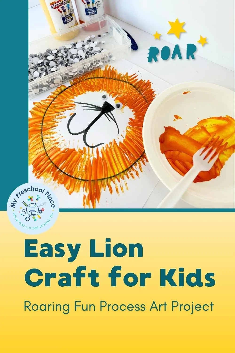 Fork Painted Lion and Weather Activity for Preschoolers [free download ...