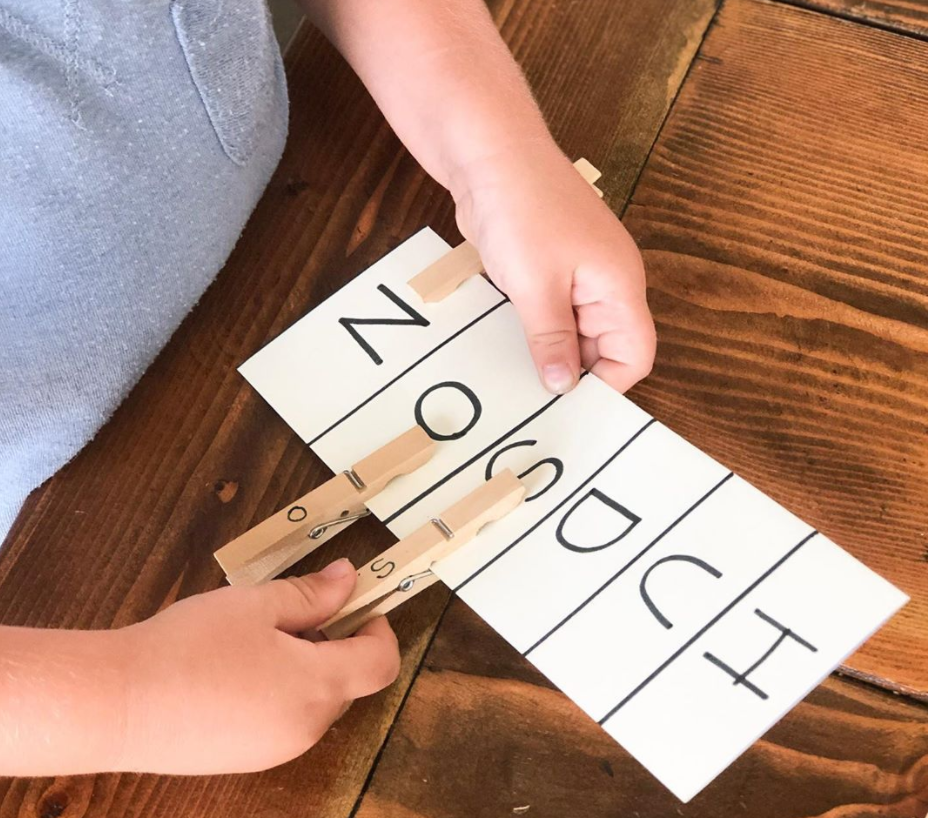 Clothespin Name Practice — My Preschool Place