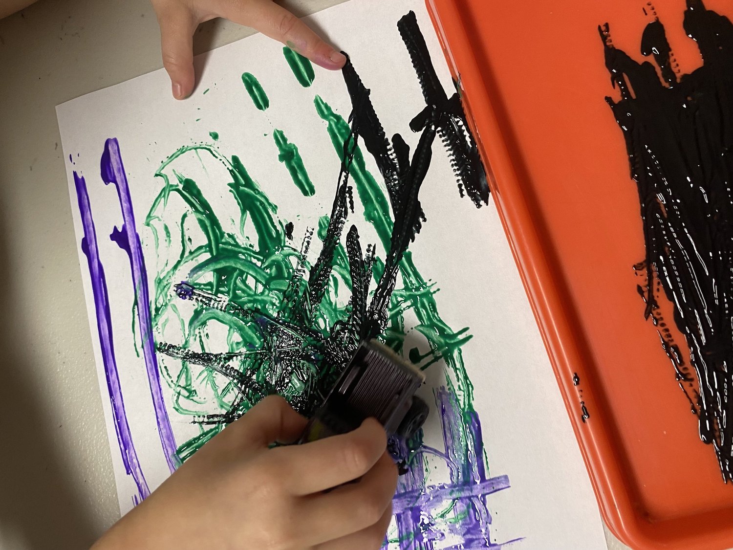 Painting with Cars — My Preschool Place