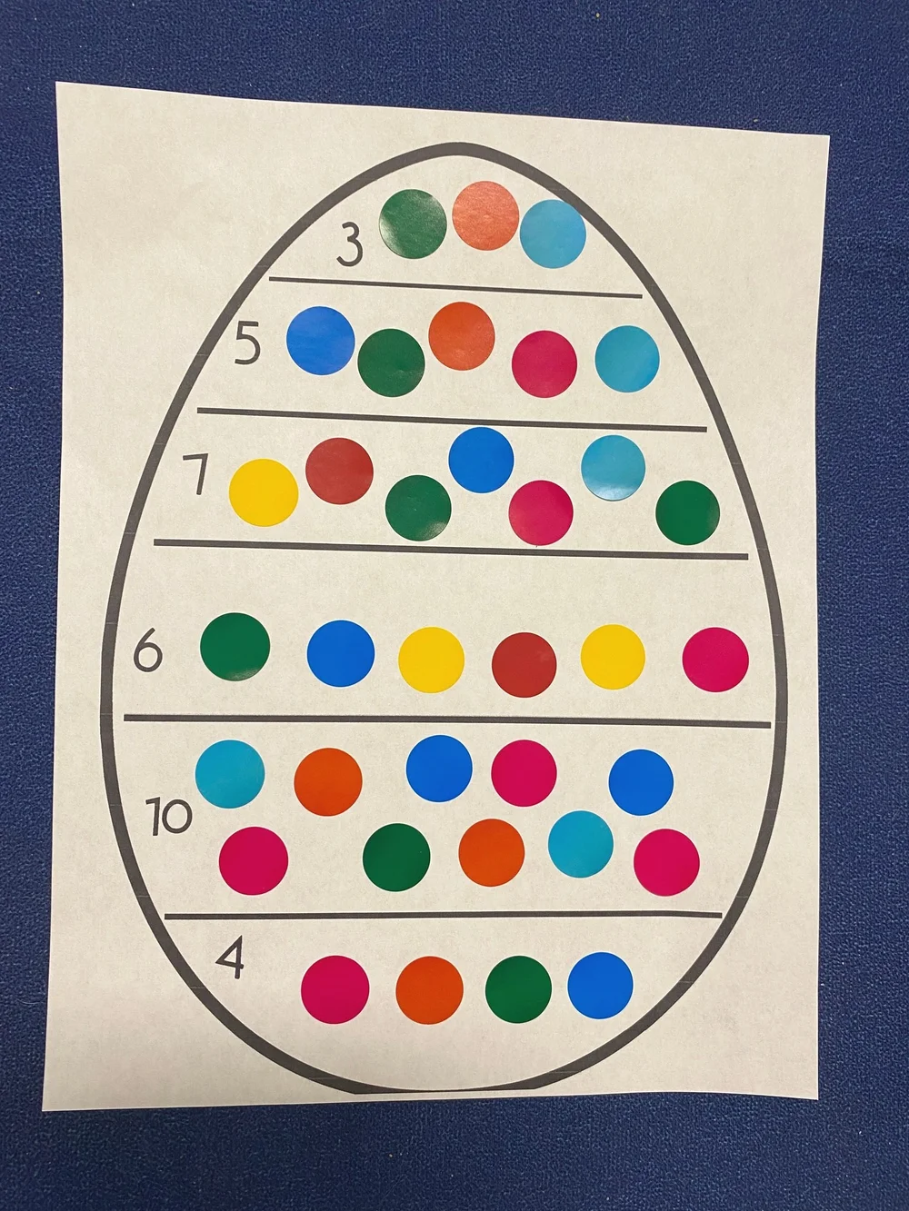 Easter Egg Sticker Math [free download] — My Preschool Place