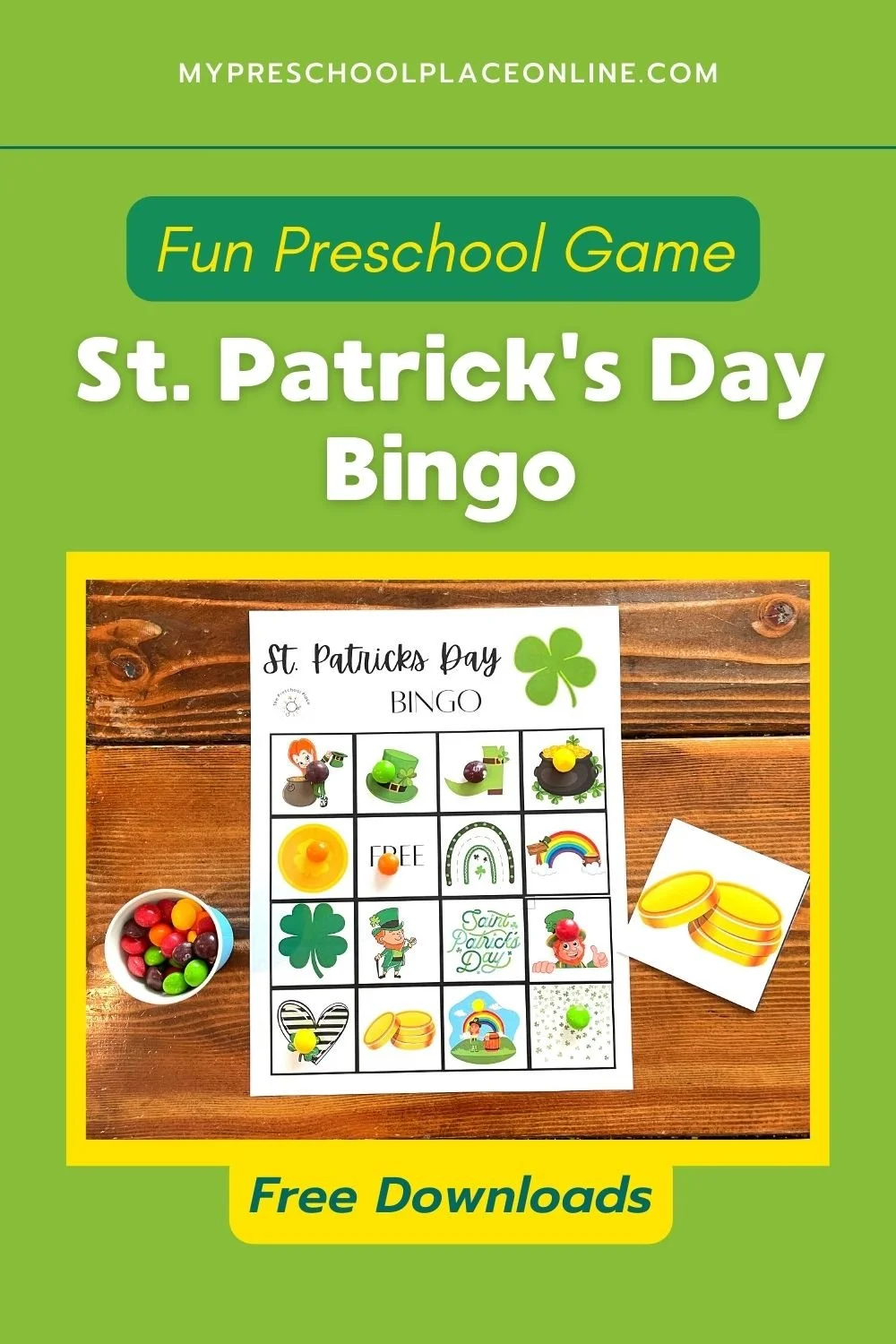St. Patrick's Day Bingo Game [free download] — My Preschool Place