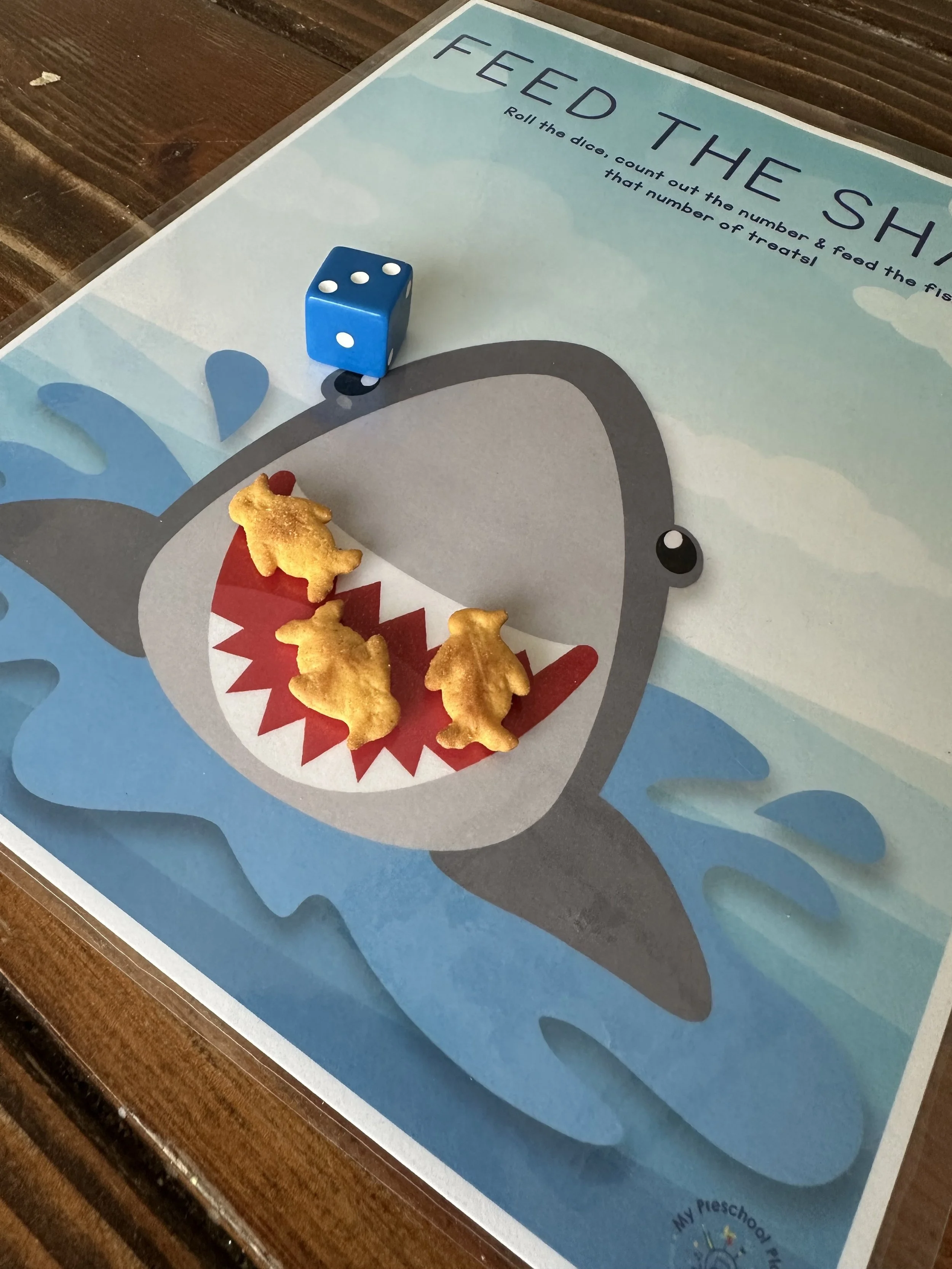 Feed the Shark Math Game — My Preschool Place