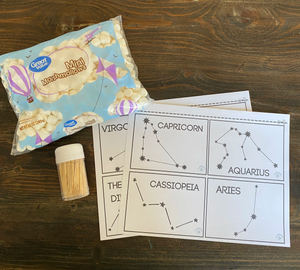 Marshmallow Constellations Space STEM Activity — My Preschool Place