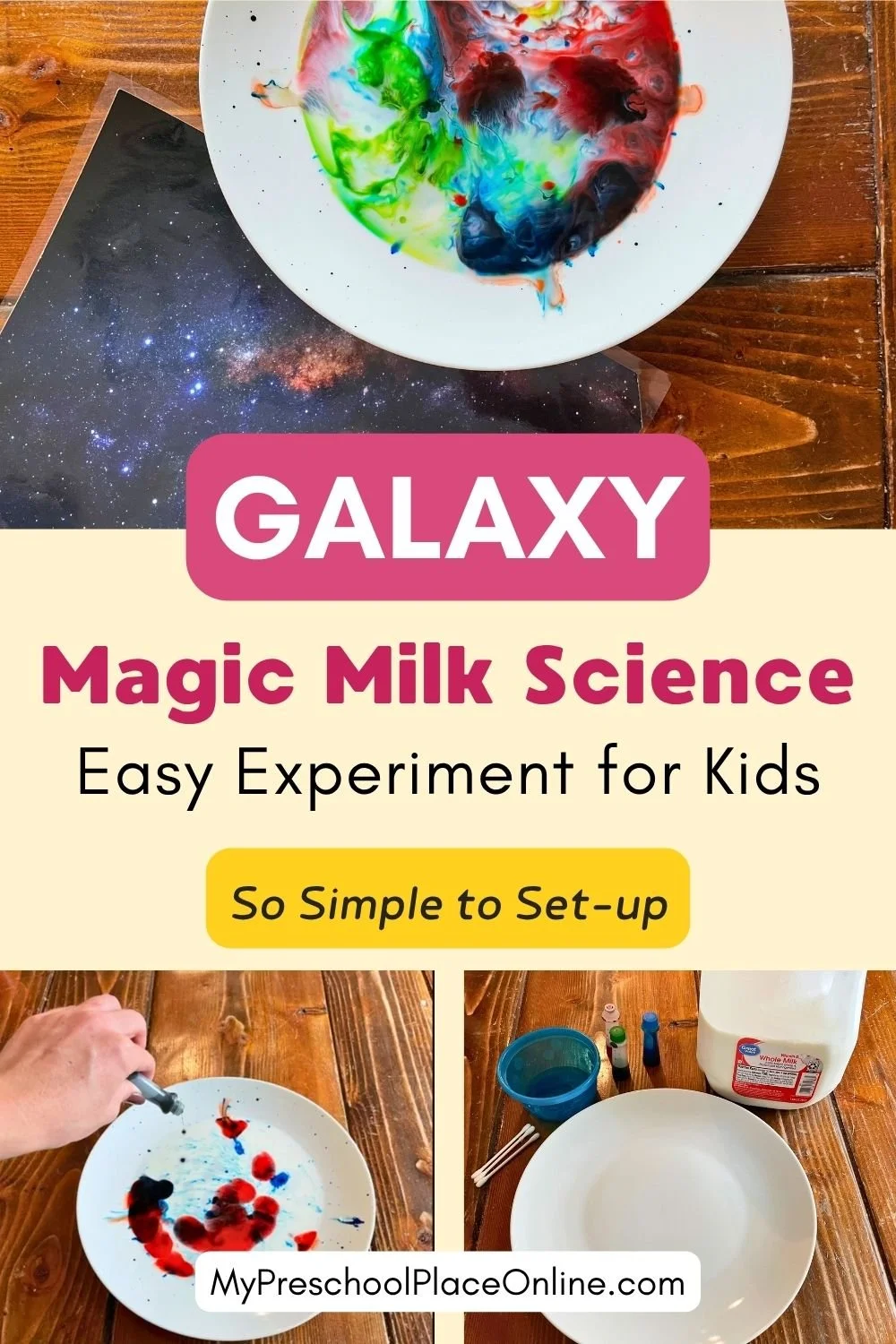Galaxy Magic Milk Science — My Preschool Place
