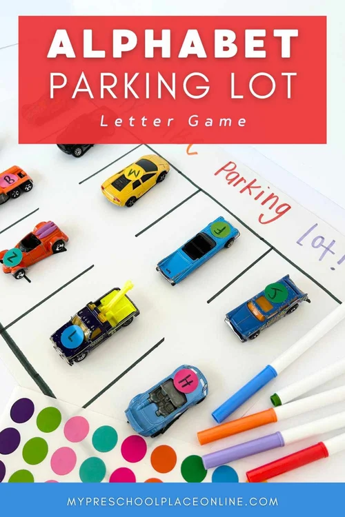 Alphabet Parking Lot Activity — My Preschool Place