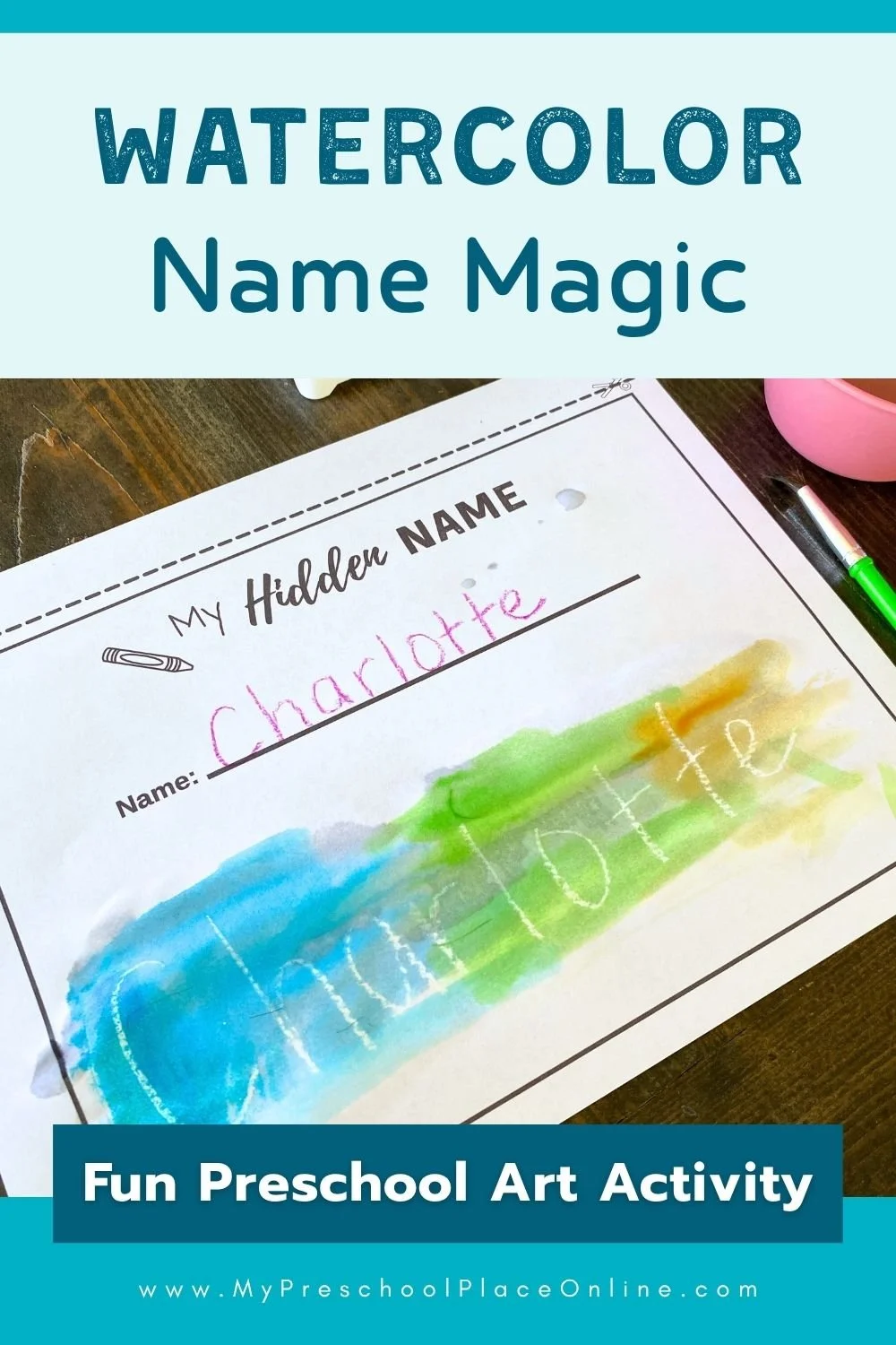 Hidden Name Art — My Preschool Place