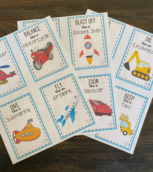 Transportation Gross Motor Movement Cards (free download!) — My ...