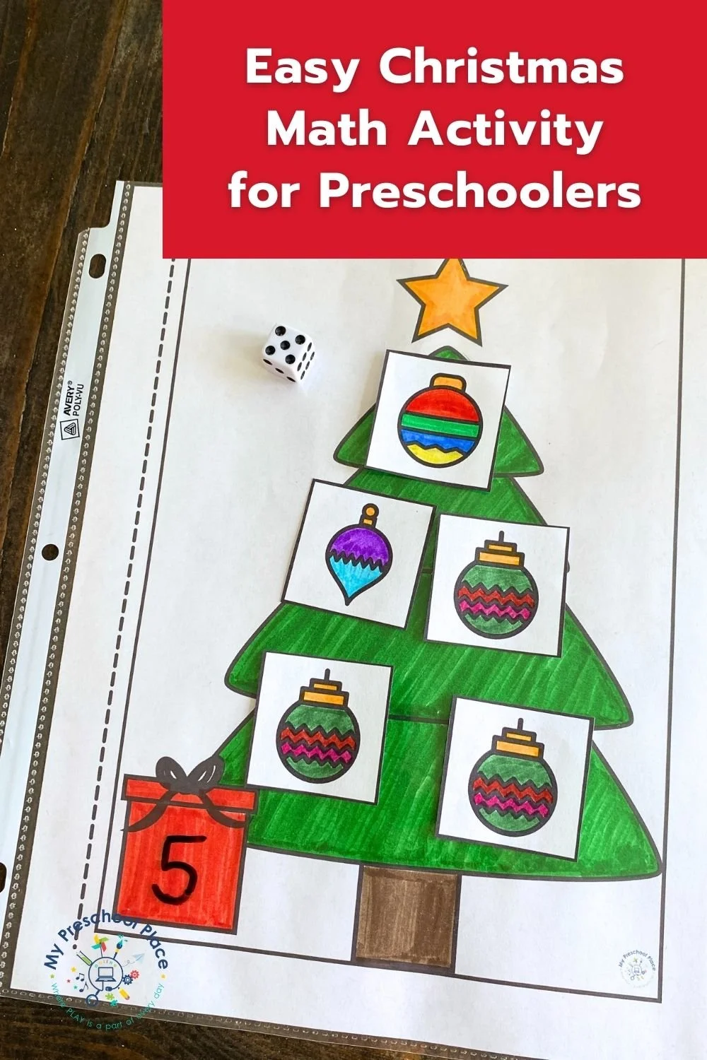 Ornament Counting Christmas Math Game — My Preschool Place