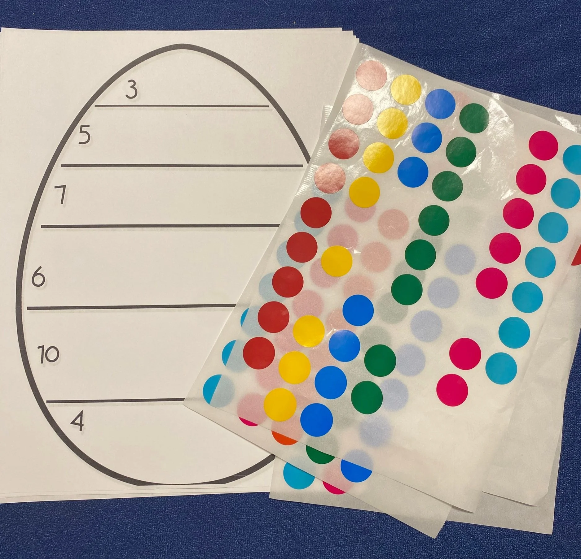 Easter Egg Sticker Math [free download] — My Preschool Place