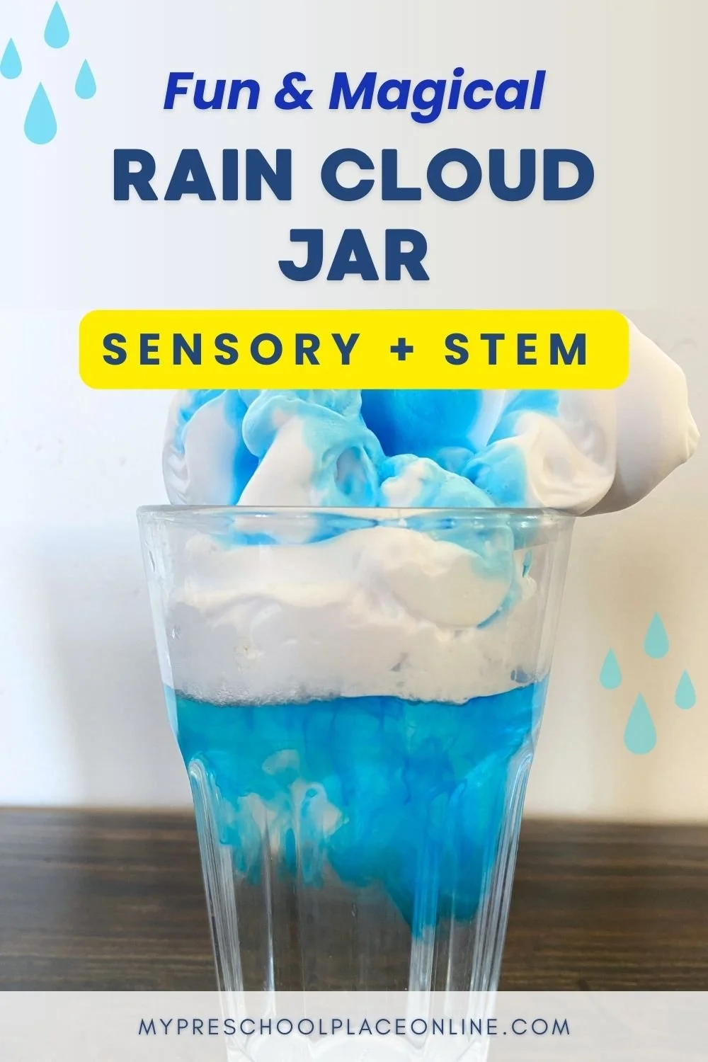 Clouds in a Jar Science Experiment — My Preschool Place