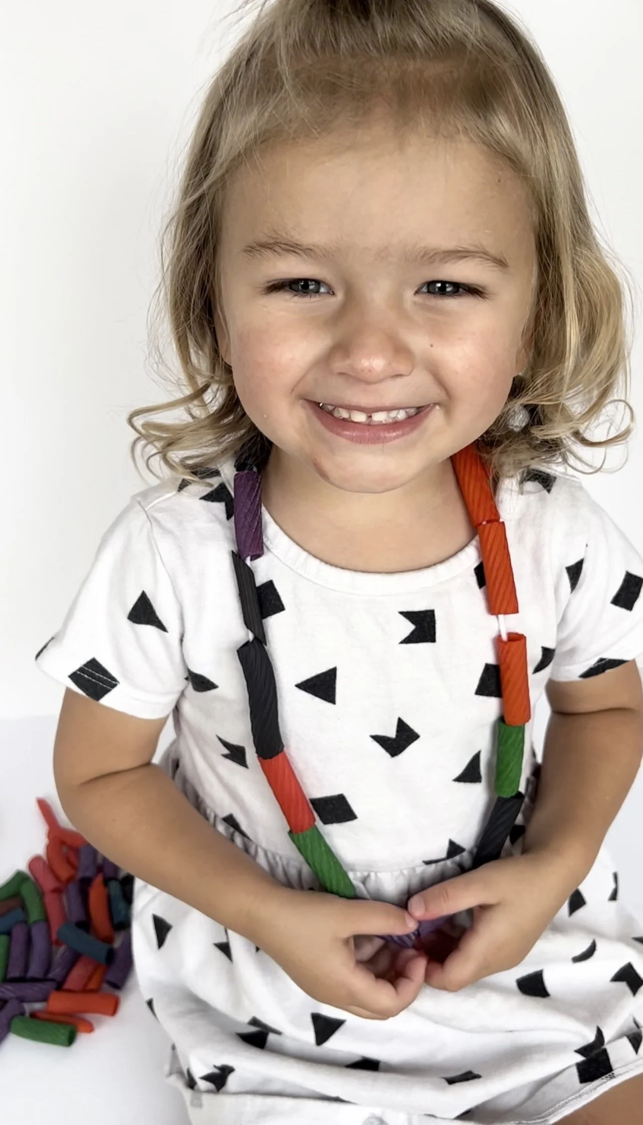 Valentine’s Day Noodle Necklaces — My Preschool Place