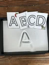 Letter Tracing with Salt Trays [free download] — My Preschool Place