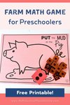 Put the Mud on the Pig Farm Math Game [free download] — My Preschool Place