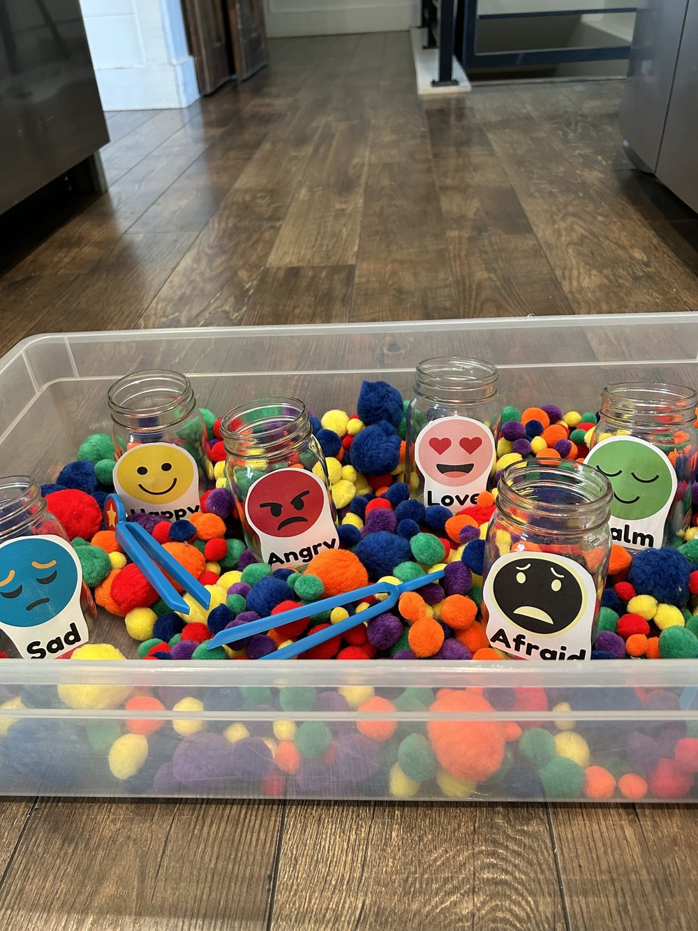 Emotions Sensory Bin (free download!) — My Preschool Place