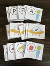 Alien Beginning Sound Matching Game — My Preschool Place