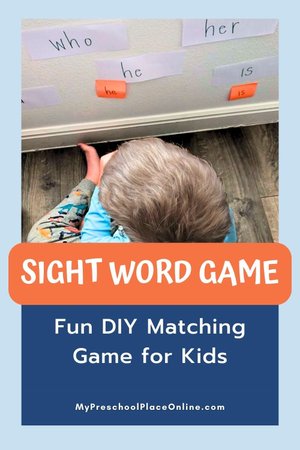 Sight Word Matching Game — My Preschool Place