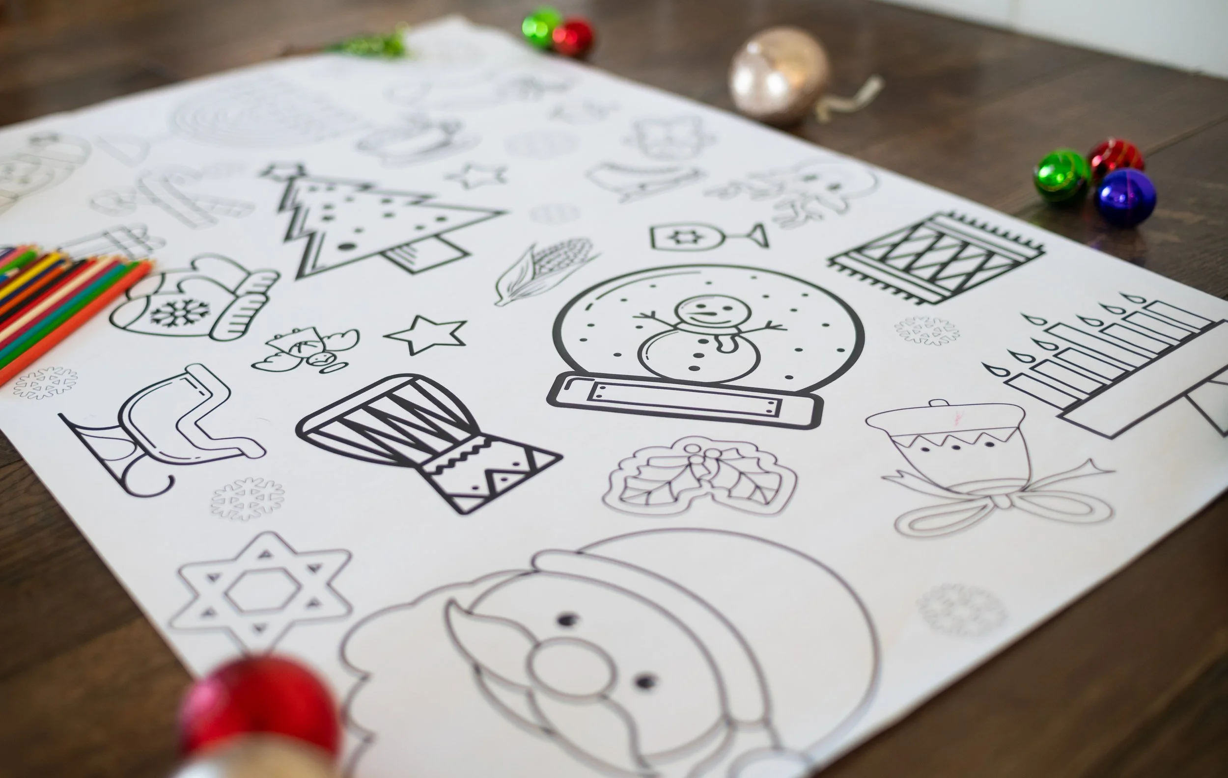 Winter Coloring Preschool Poster — My Preschool Place