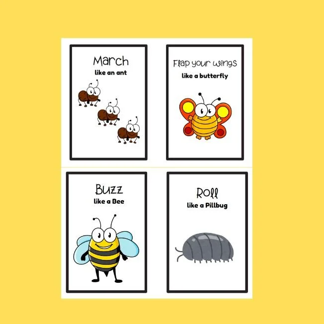 Move Like A Bug Game for Kids — My Preschool Place