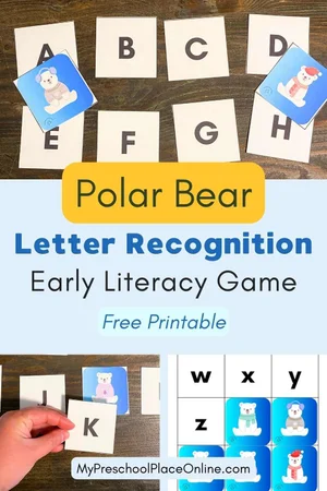 Polar Bear Literacy Game [free download] — My Preschool Place