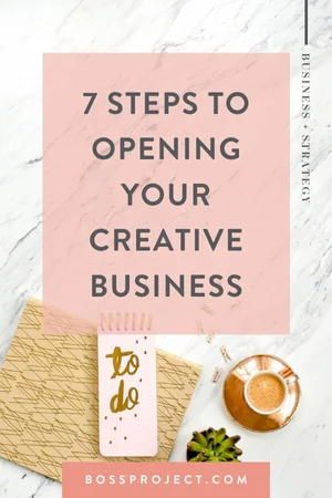 7 Steps to Opening Your Creative Business — Boss Project