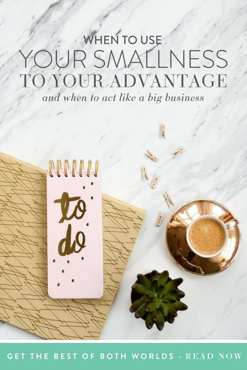 When to Use Your Smallness to Your Advantage and When to Act like a Big ...