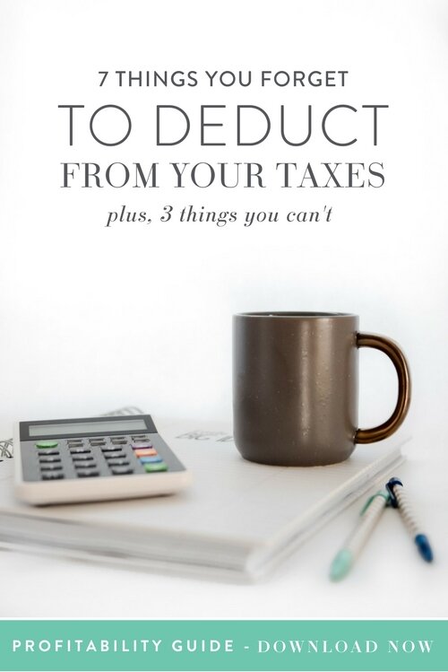 7 Things You Forget to Deduct on Your Taxes (+ 3 That You Can't) — Boss ...