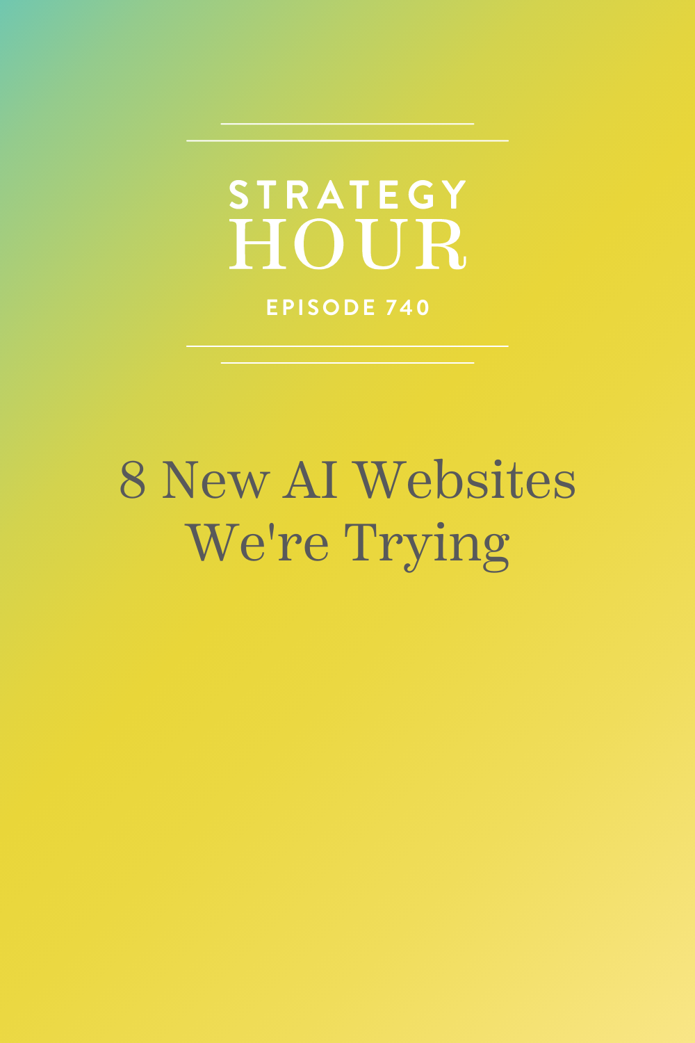 8 New AI Websites We're Trying — Boss Project