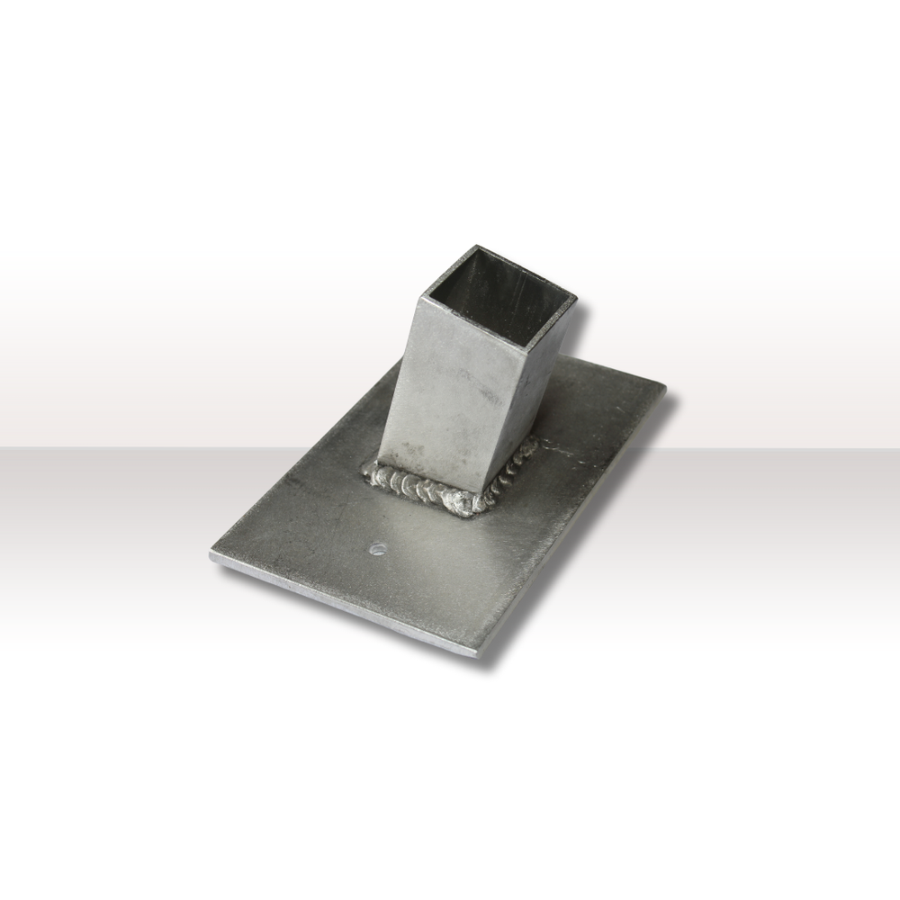 Set of three natural rubber 15x15 bases with standard peg and anchor ...