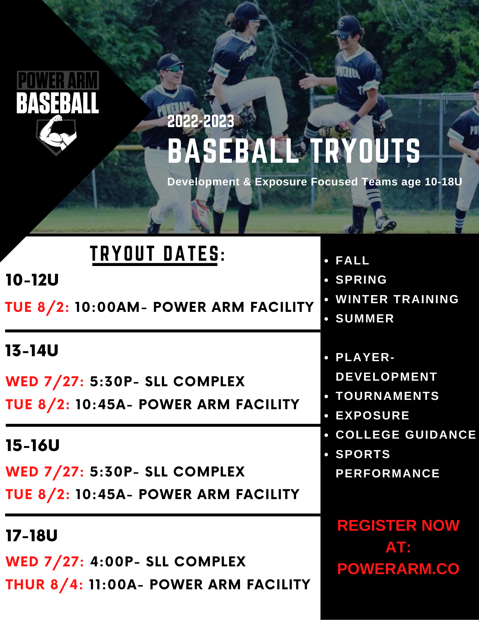 Baseball & Softball Teams — Power Arm Performance