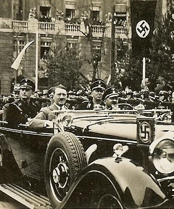 Photo: Candid Pic of ADOLF HITLER Riding in His Mercedes Touring Car ...