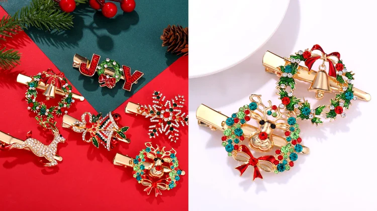 31 Festive Christmas Hair Accessories for Braids: Elevate Your Holiday ...
