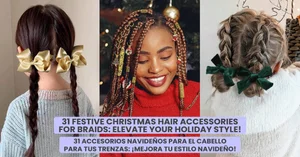 31 Festive Christmas Hair Accessories for Braids: Elevate Your Holiday ...