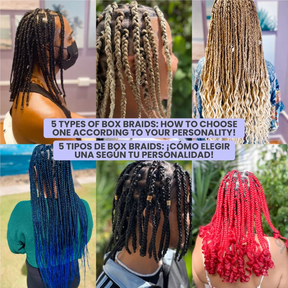 5 types of box braids — Sunny Braids