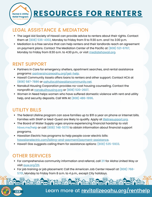 Rent and Utility Relief Program — Office of Economic Revitalization ...