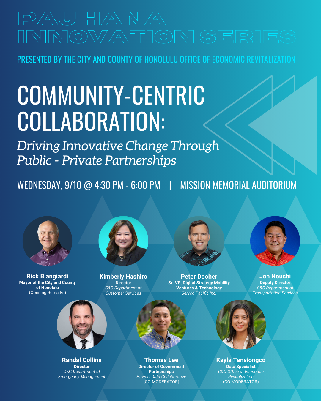 OER x Honolulu Tech Week Panel (9/10) — Office of Economic ...