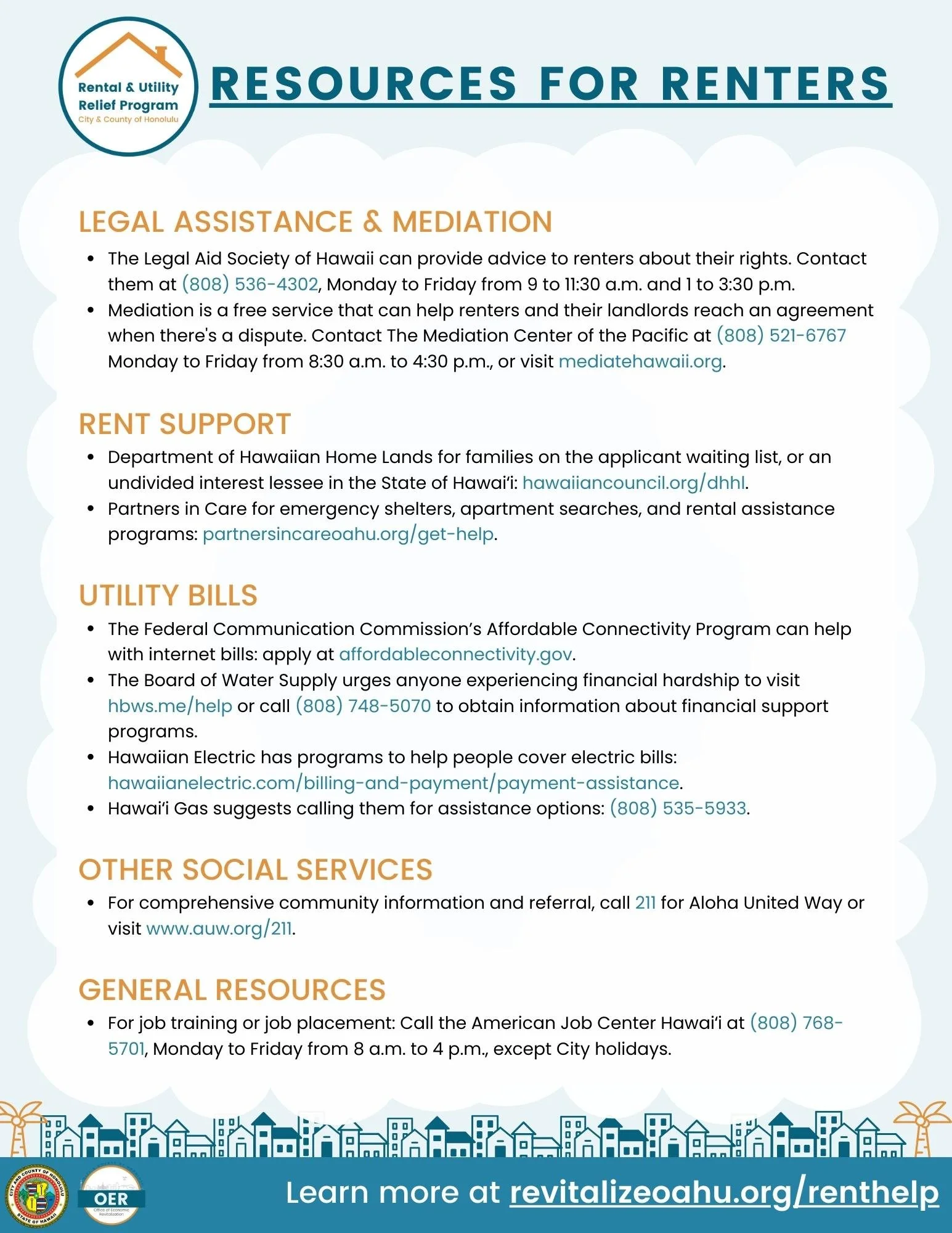Rent and Utility Relief Program — City & County of Honolulu: Office of ...