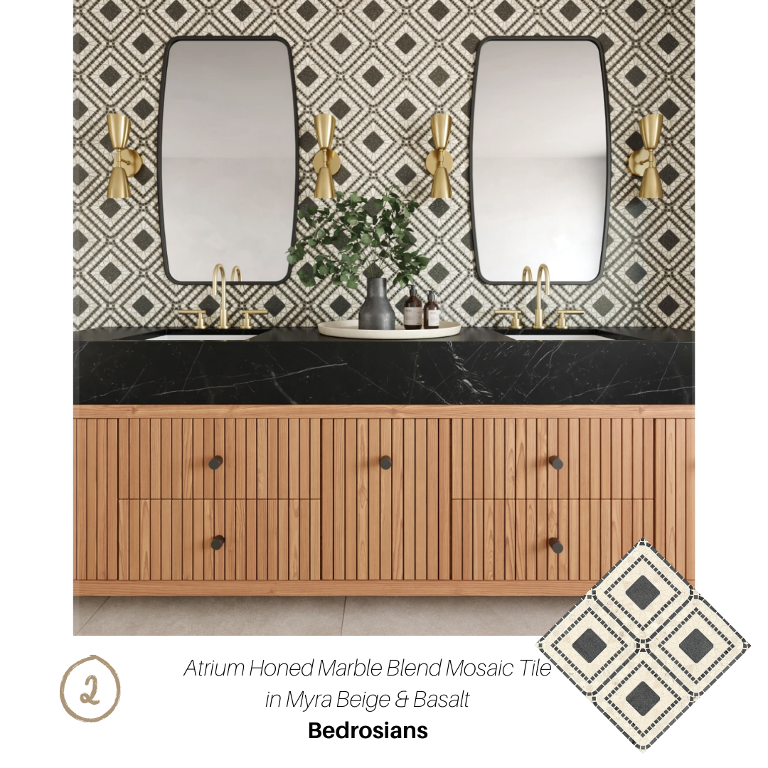 TRENDING—Geometric Black Tiles — Creative Kitchen and Bath