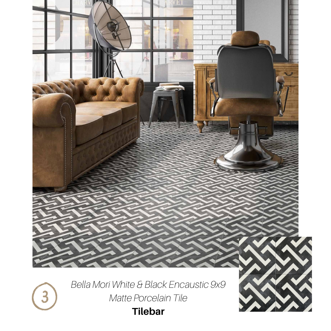 TRENDING—Geometric Black Tiles — Creative Kitchen and Bath