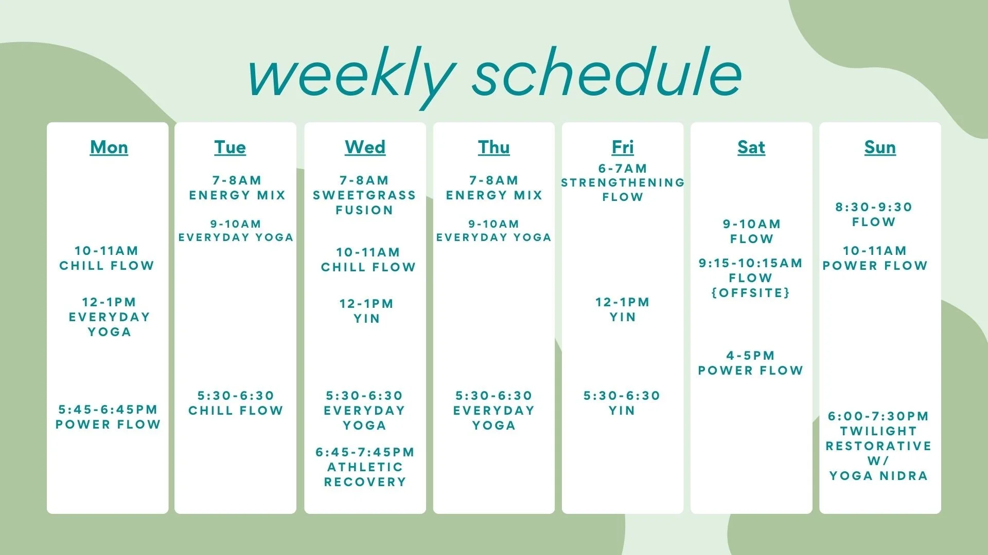 Book a Class — SWEETGRASS