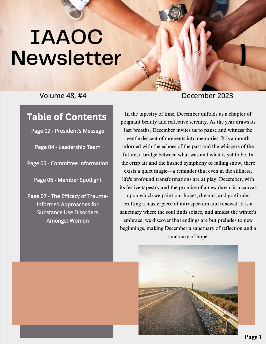 Newsletter — iaaoc.org