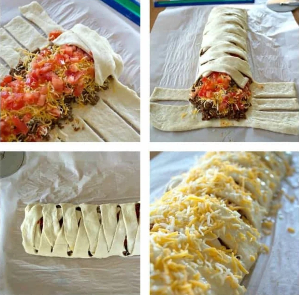 Taco Braided in a Pizza Crust — Better Bodies by Burman