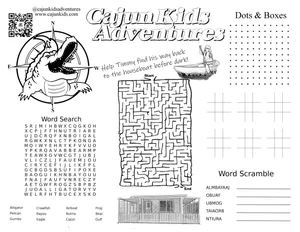 Activity Sheets | Discover, Print, Play Now — Cajun Kids Adventures