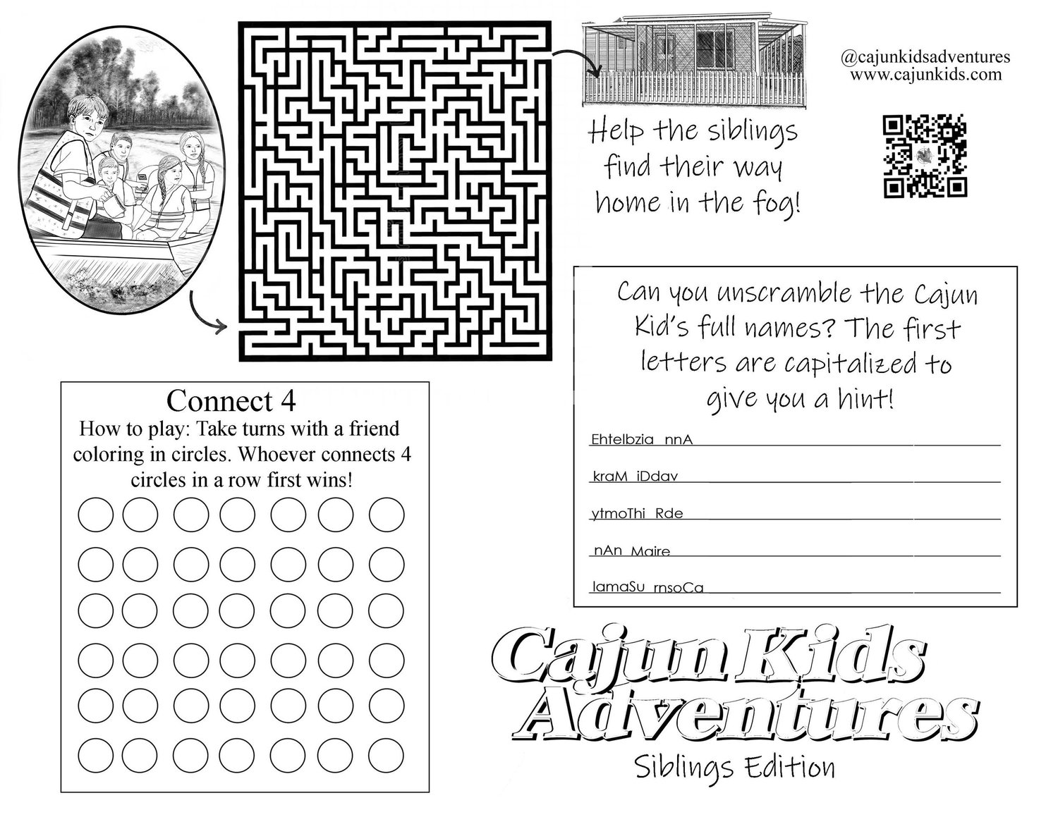 Activity Sheets | Discover, Print, Play Now — Cajun Kids Adventures
